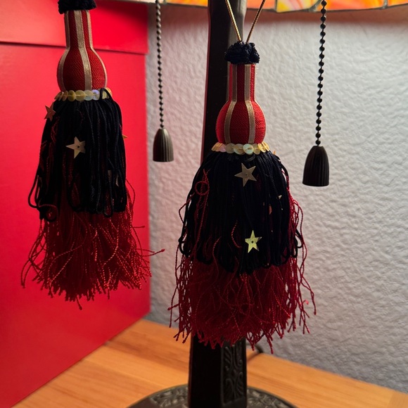 Accents | 2 Vintage Patriotic Red And Blue Tassel Decor | Poshmark
